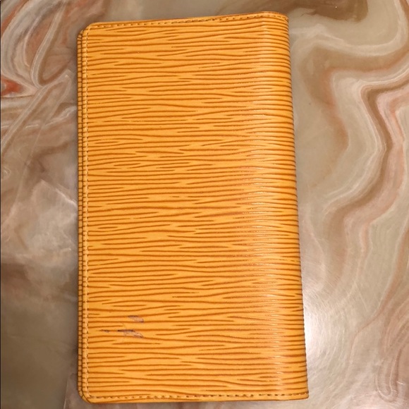 Louis Vuitton | Accessories | Authentic Louis Vuitton Yellow Check Book ...
